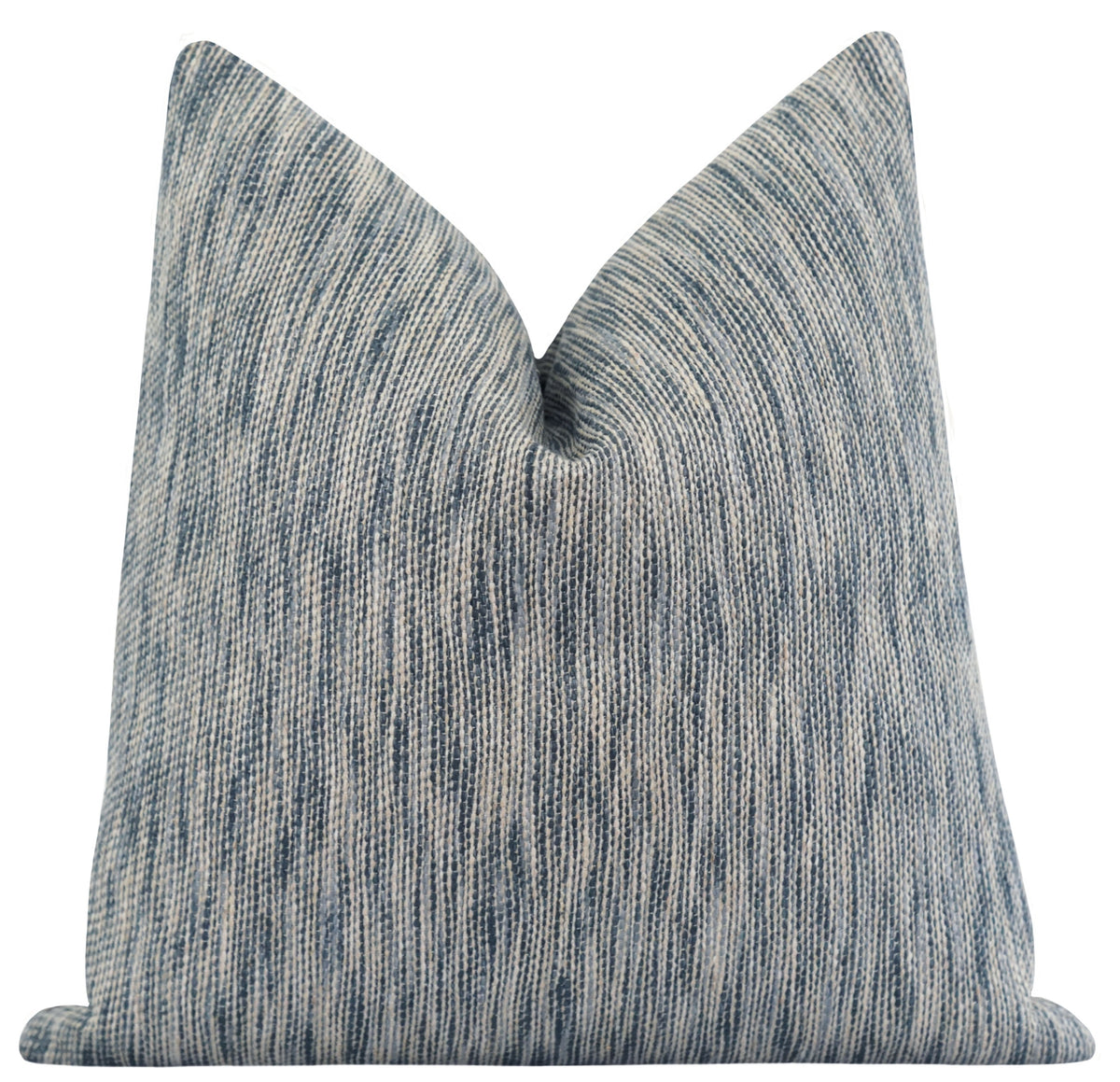 Slate Blue Abstract Pillow Cover | Woven Coastal Accent Pillow – Land ...